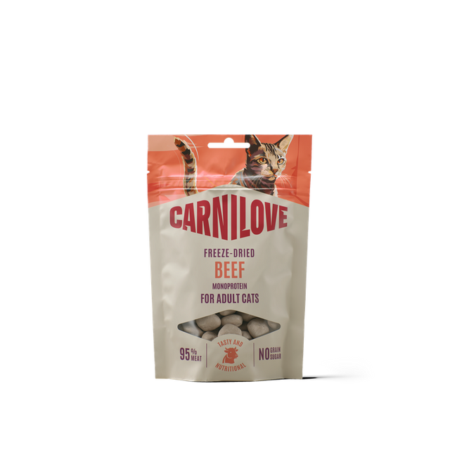 Carnilove Cat Snack Freeze-Dried Monoproteico Manzo 40 g – Outletanimali