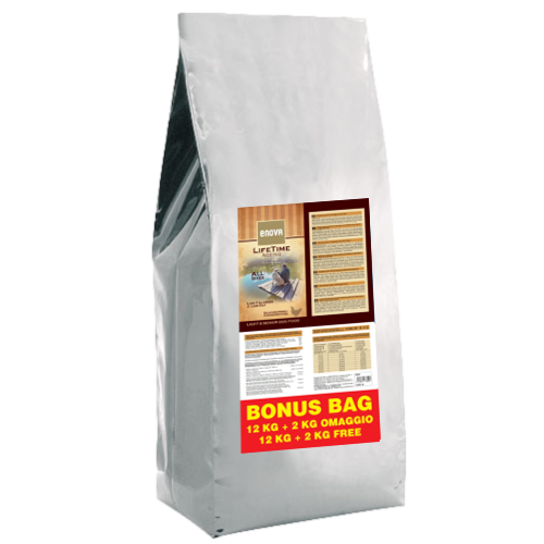 Enova Lifetime Ageing Bonus Bag 12+2 kg - Light & senior al pollo ...
